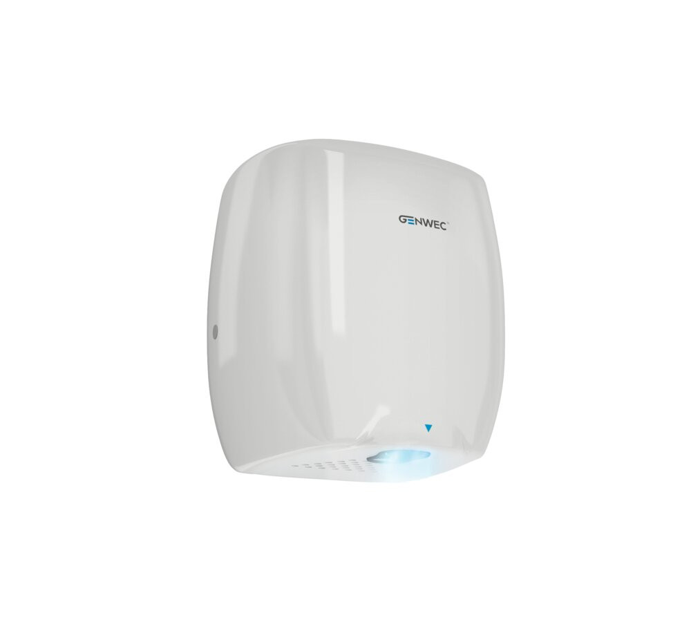 GENWEC: E-flow hand dryer aluminium white epoxy 220-240V