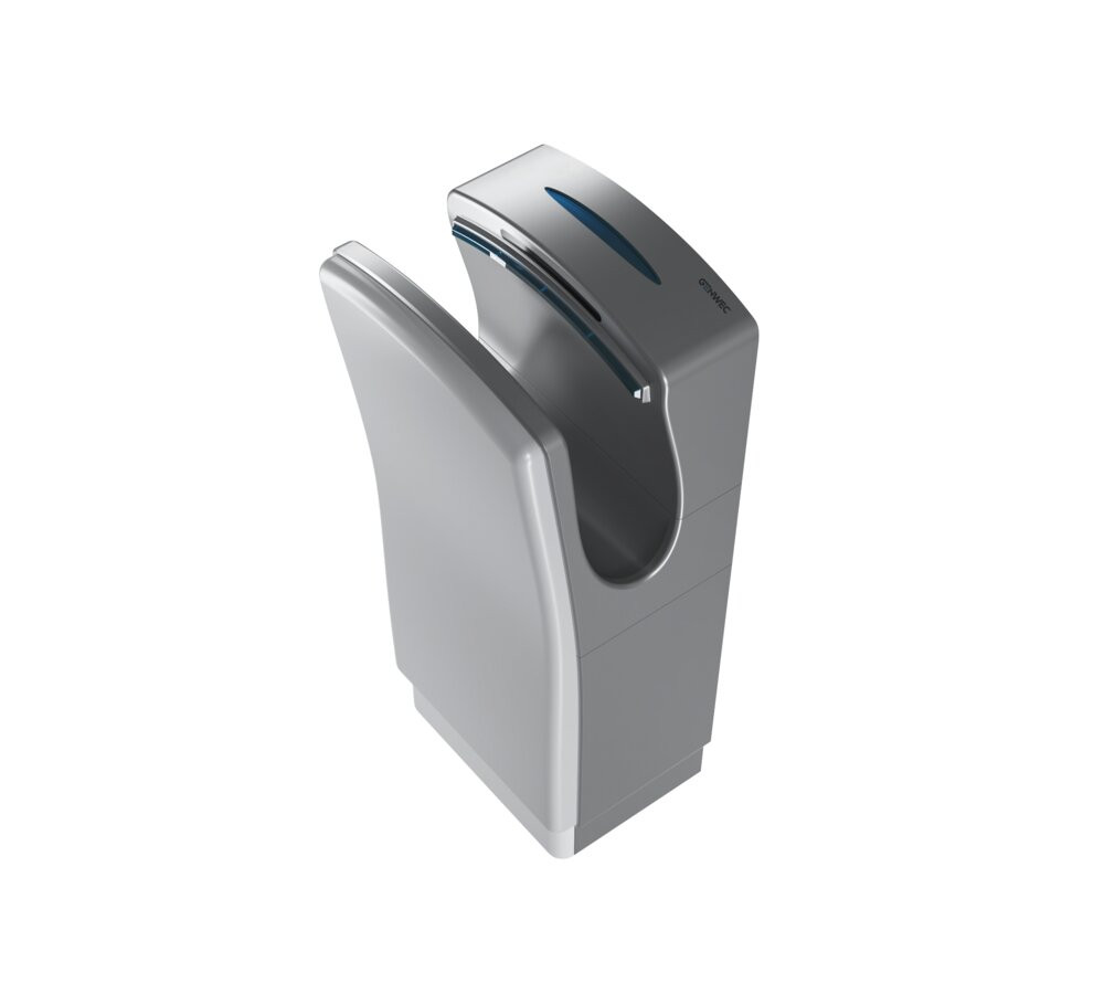 GENWEC: Bladeflow hand dryer ABS silver (without brushes)