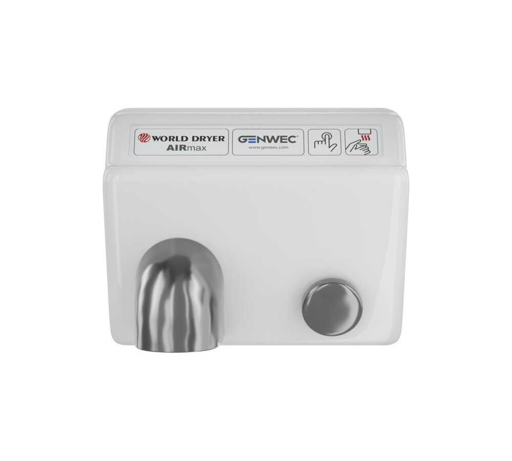 GENWEC: MODEL A HAND DRYER MANUAL WHITE STEEL