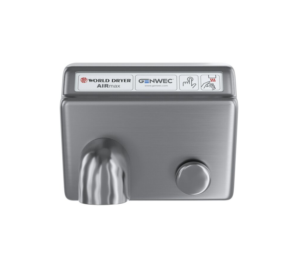 GENWEC: MODEL A HAND DRYER MANUAL STAINLESS STEEL BRUSHED