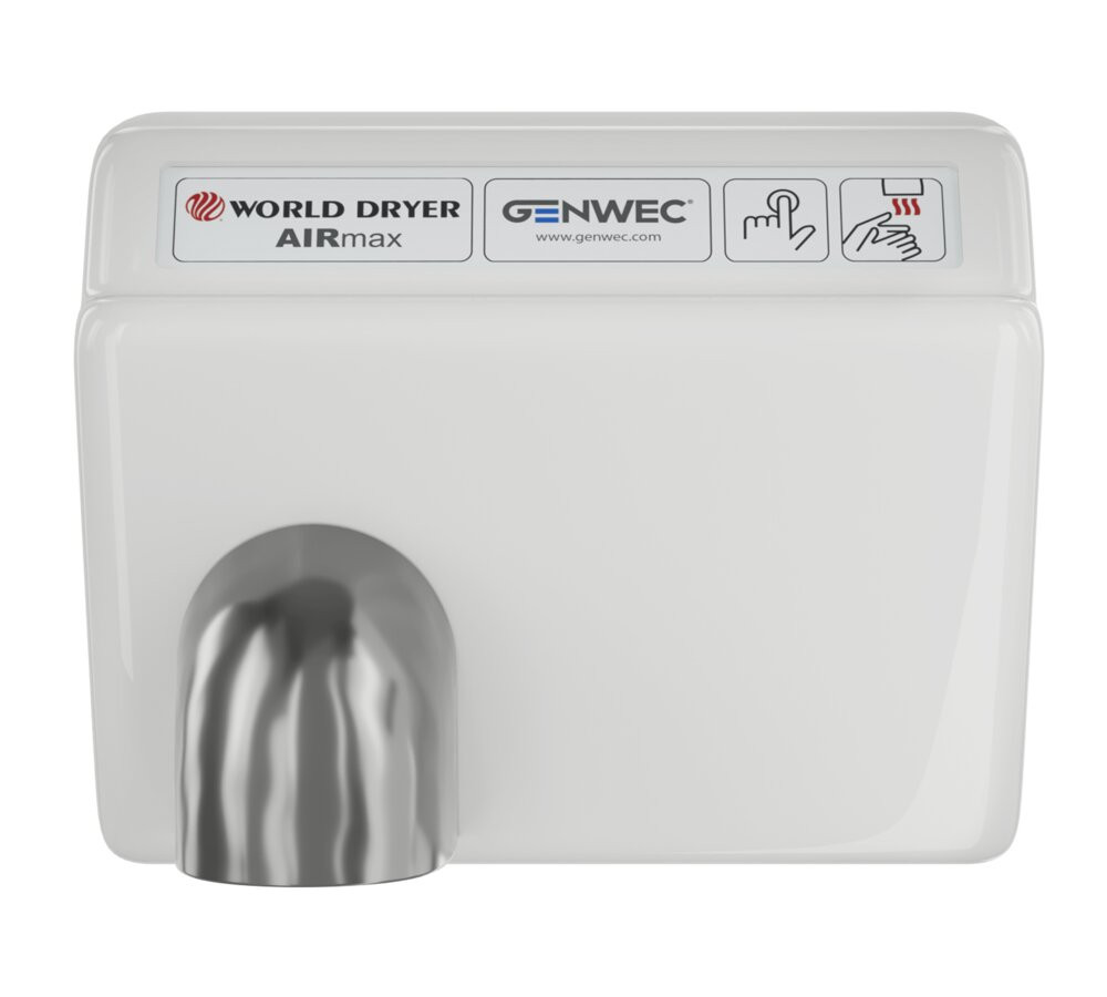 GENWEC: MODEL A HAND DRYER AUTOMATIC STEEL WHITE