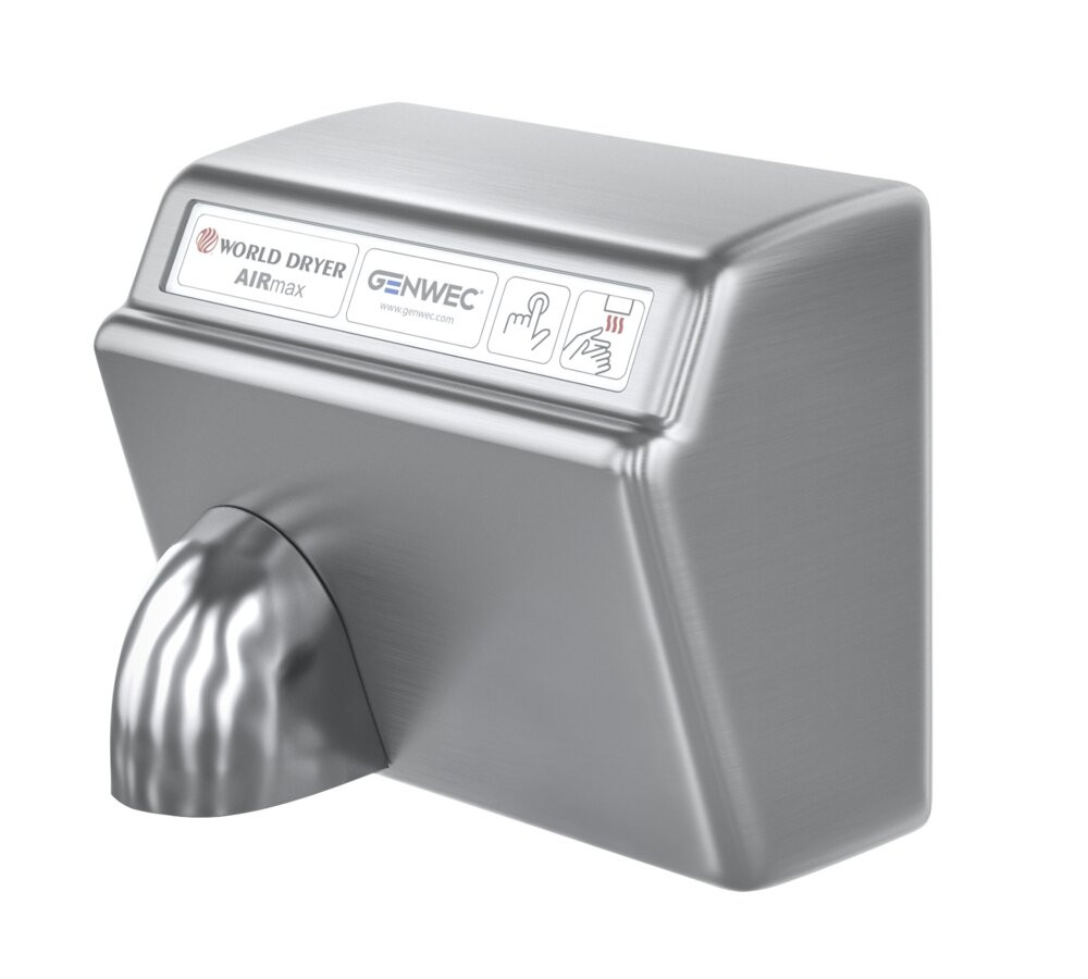 GENWEC: Model A hand dryer automatic stainless steel polished