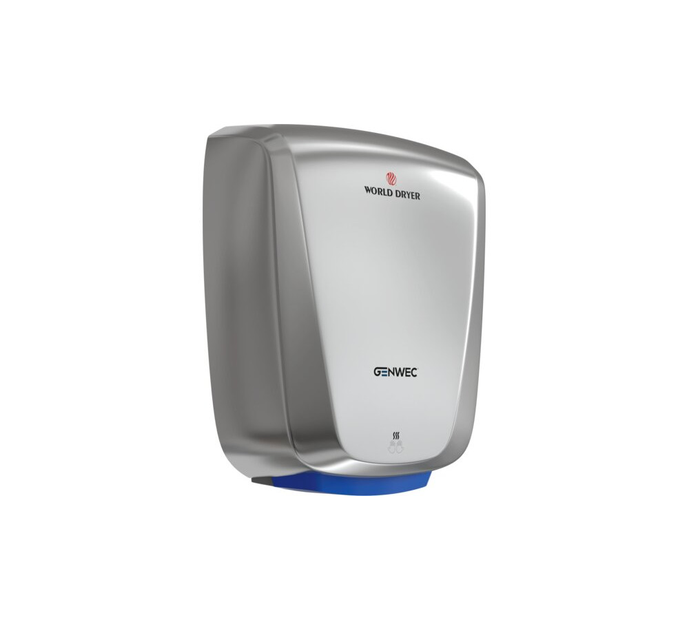GENWEC: Verdedri hand dryer stainless steel polished