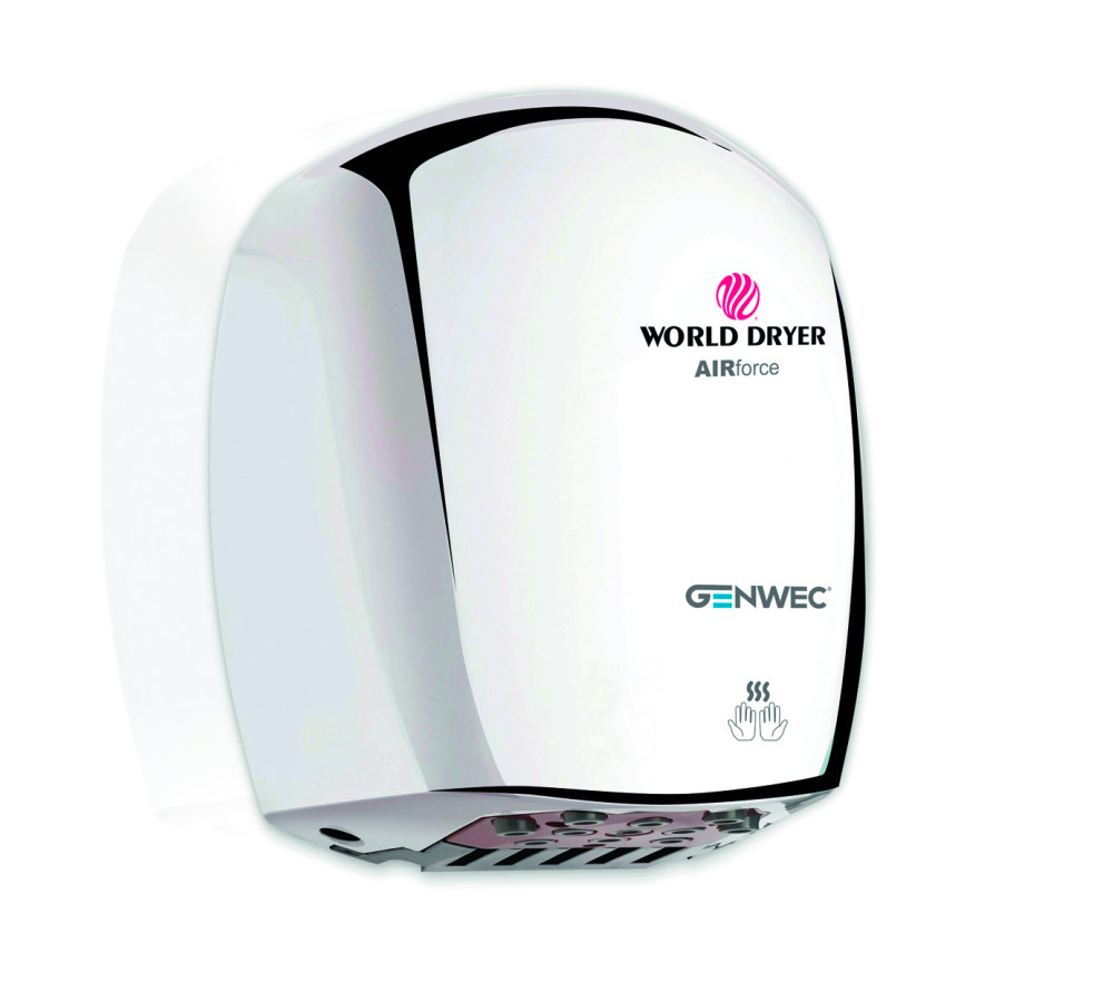 GENWEC: AIRFORCE HAND DRYER ALUMINIUM POLISHED