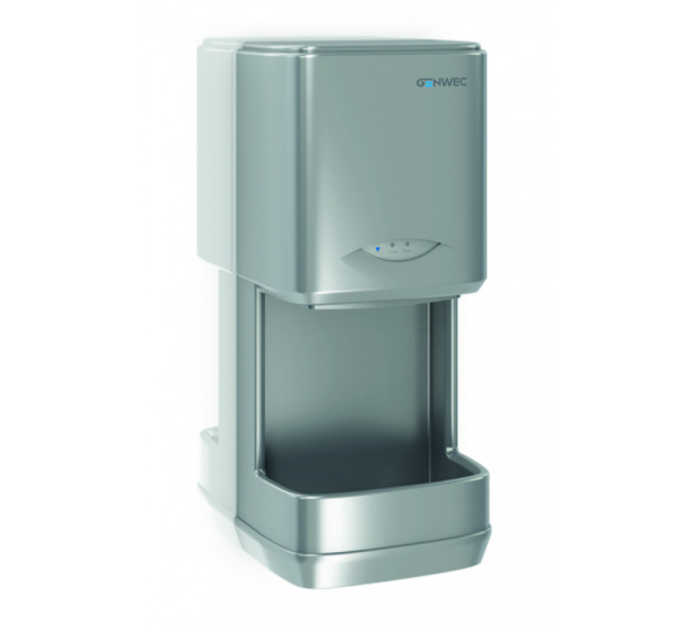 GENWEC: Screenflow hand dryer ABS silver with water box