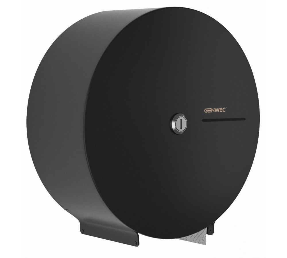 GENWEC: JUMBO PAPER DISPENSER 304 STAINLESS STEEL MATT BLACK