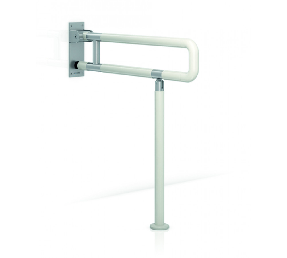 GENWEC: Folding bar with support leg 700mm nylon, stainless steel wall ...